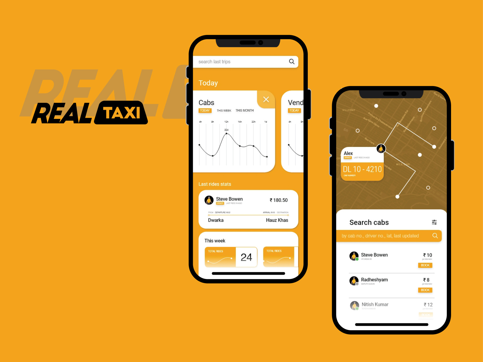 Cab App UI by Aryan Sahu on Dribbble