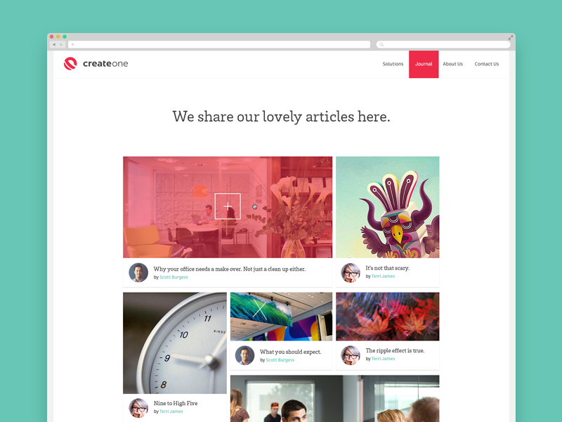 CreateOne Journal by Brian Plemons for Focus Lab + Odi on Dribbble