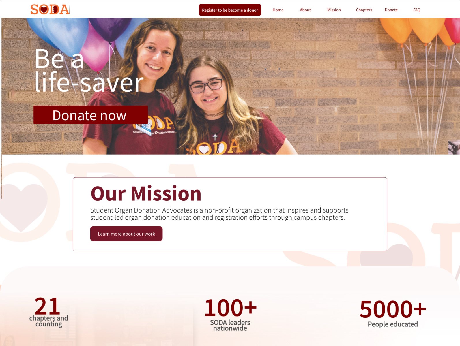 soda national home page by quentin logan on Dribbble