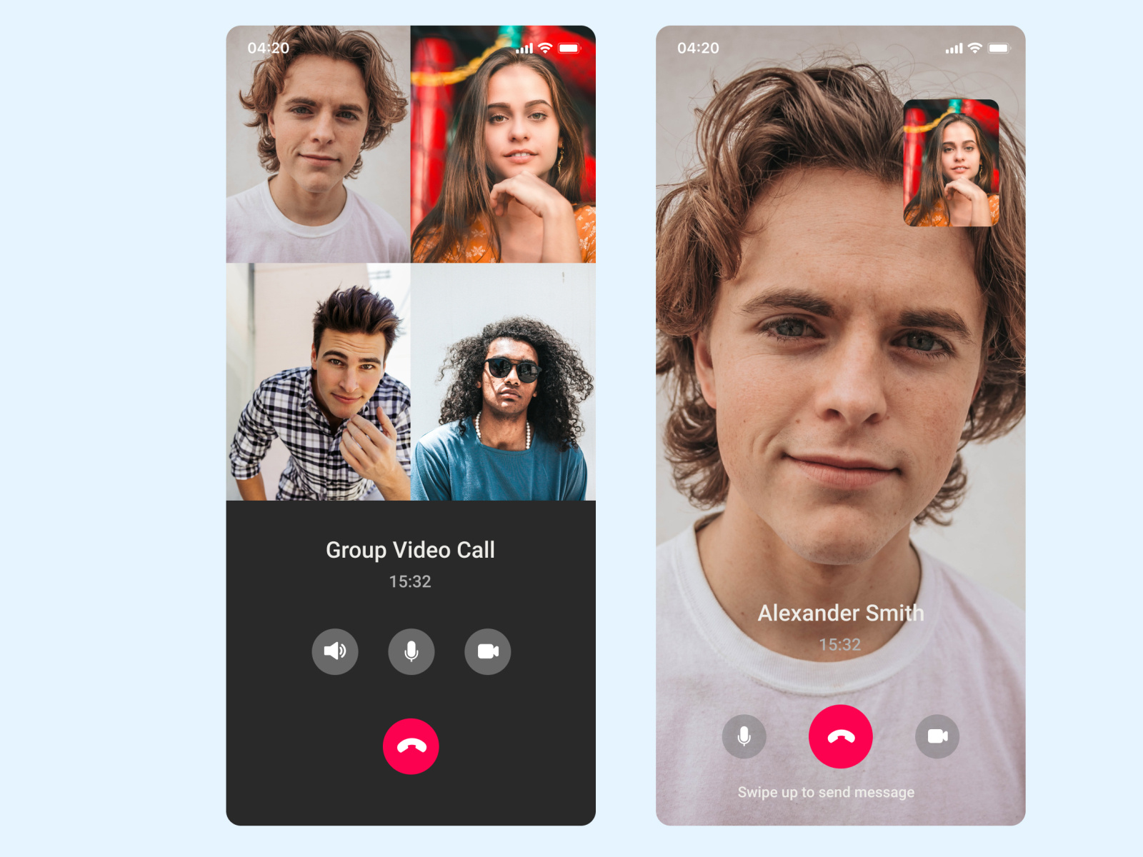 Video Calling WepayChat by Kostas Konstantopoulos on Dribbble