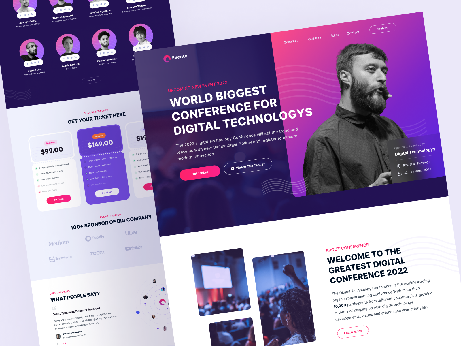 Event web by Bayu Dewantoro | Dribbble