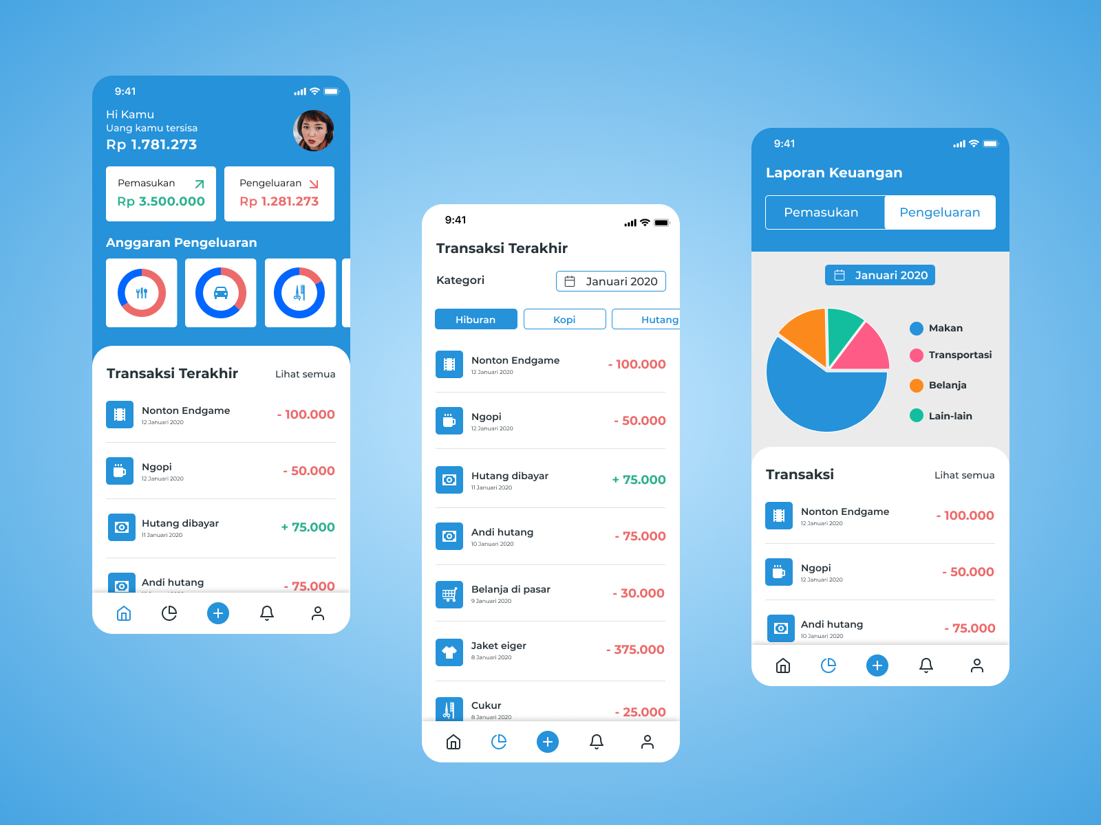 Uang Kita - Money Management App by Joko Lang on Dribbble