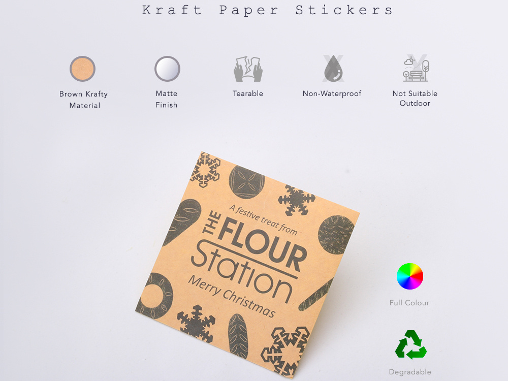 Kraft paper Sticker by OzStickerPrinting on Dribbble