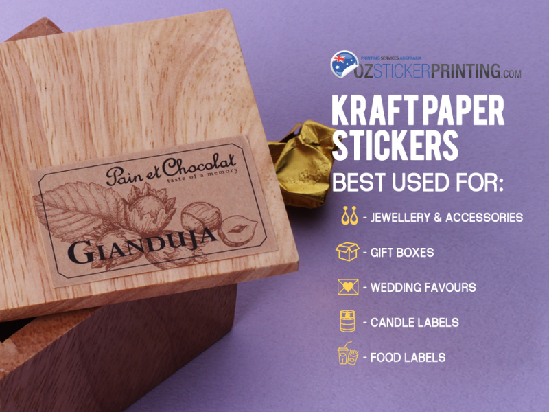 Kraft Paper Stickers by OzStickerPrinting on Dribbble