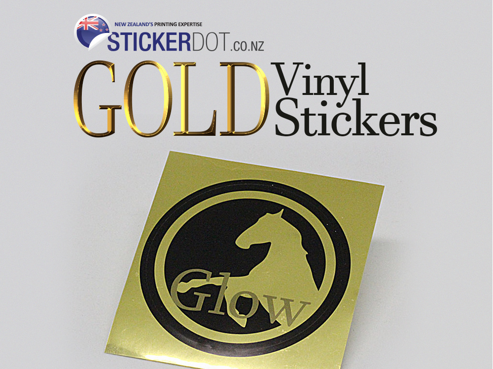Gold Vinyl Stickers by StickerDot on Dribbble