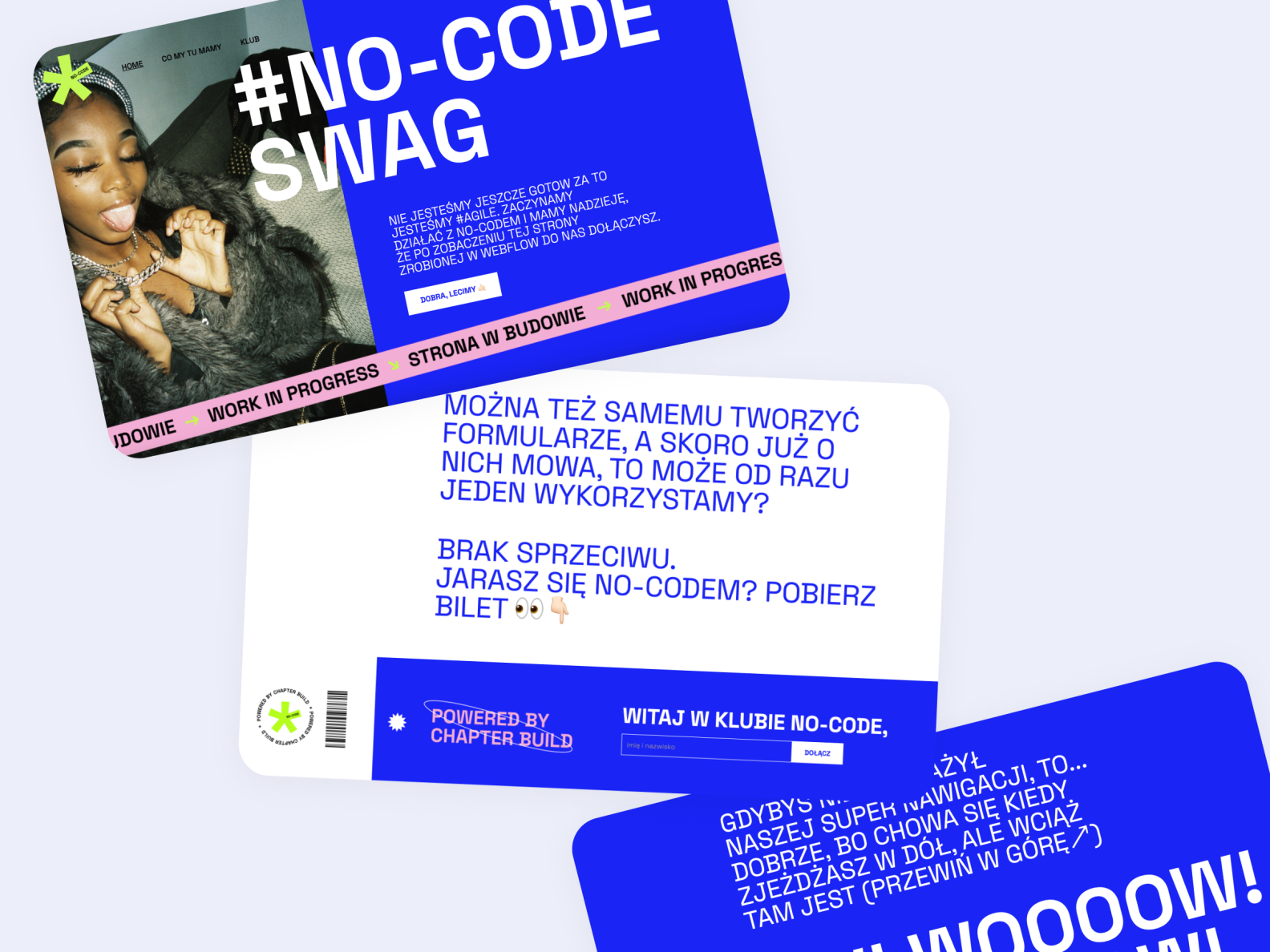 no-code swag landing page by Martyna Wantulok for Boldare on Dribbble