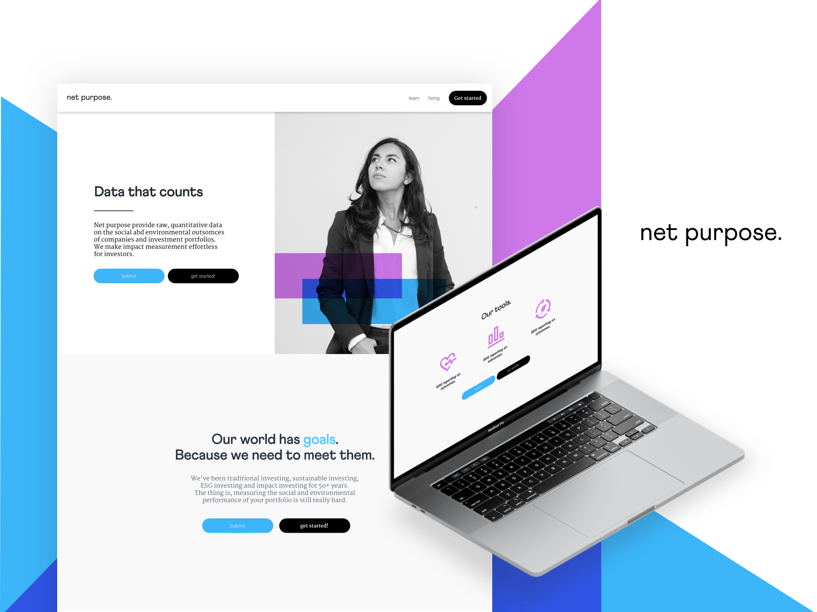 Data landing page by Shoreditch Design on Dribbble