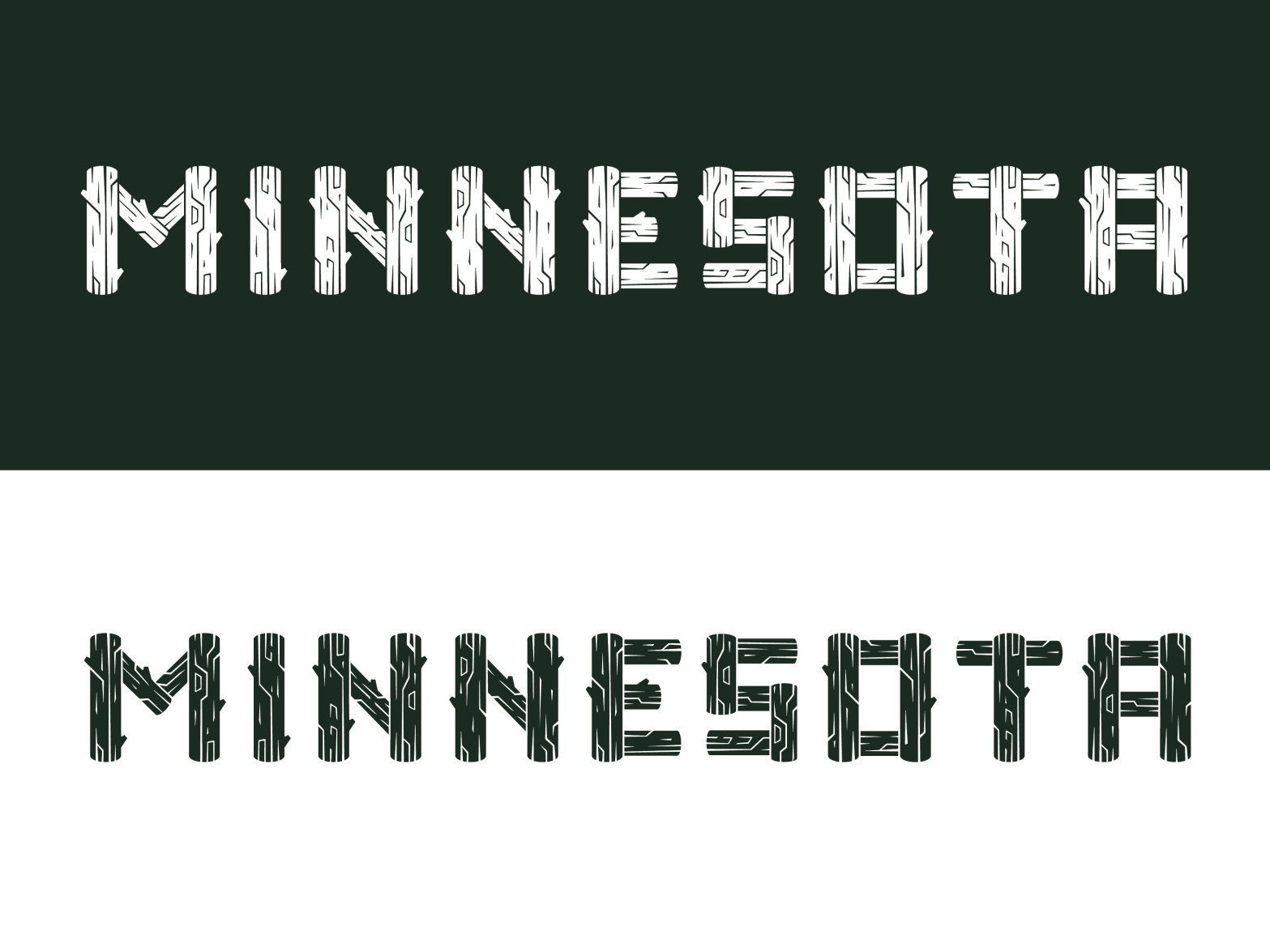 Minnesota Log Type by Ben Olsem on Dribbble