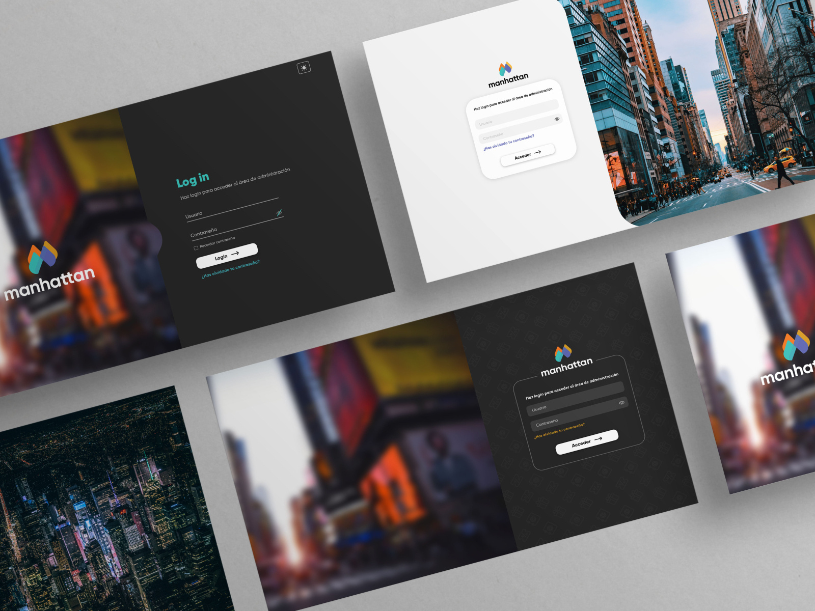 Login Manhattan by Tania on Dribbble