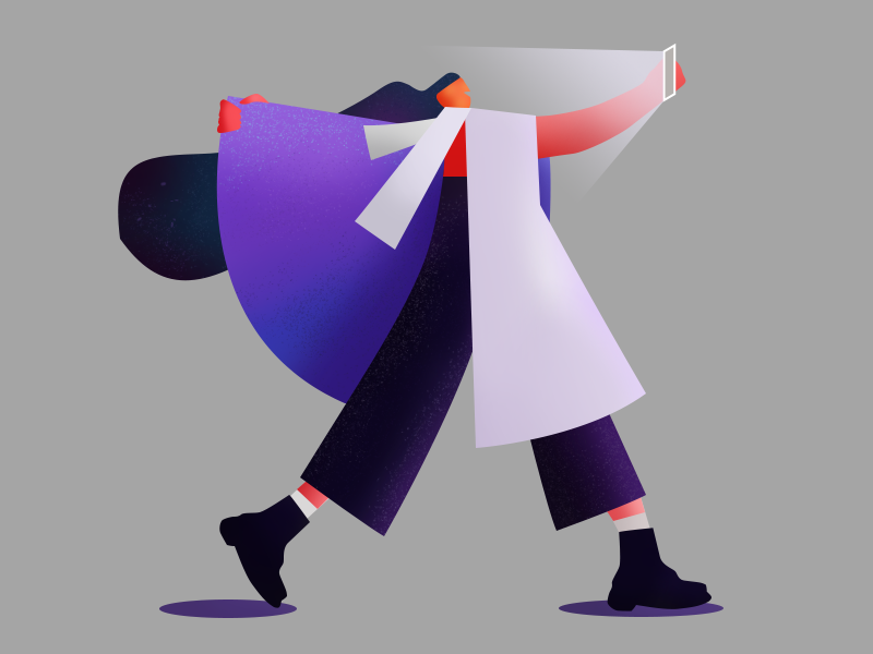 Character illustration by Bobby He on Dribbble