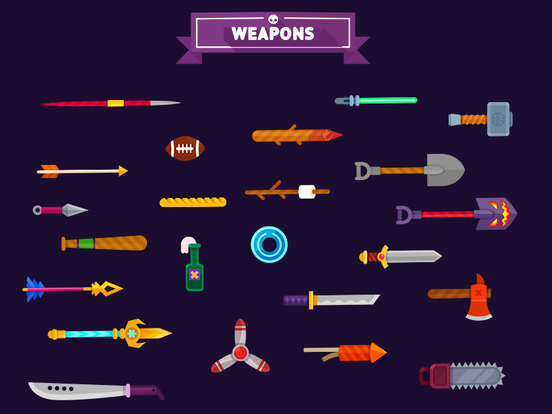 Weapons by Playgendary on Dribbble