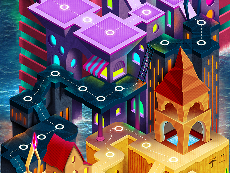 Map for game by Ultrafruit on Dribbble