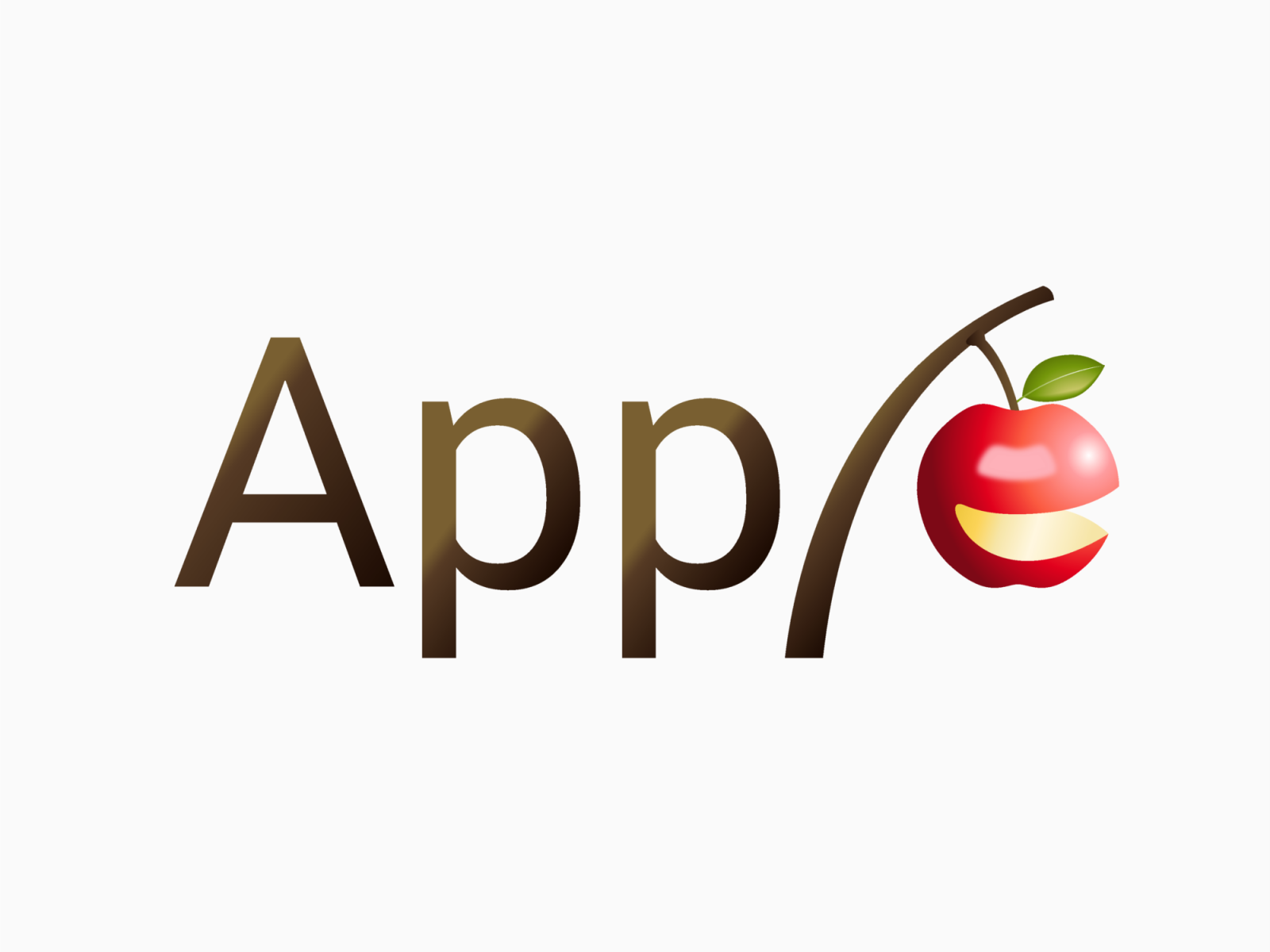 Apple Logo Wordmark by finalidea on Dribbble