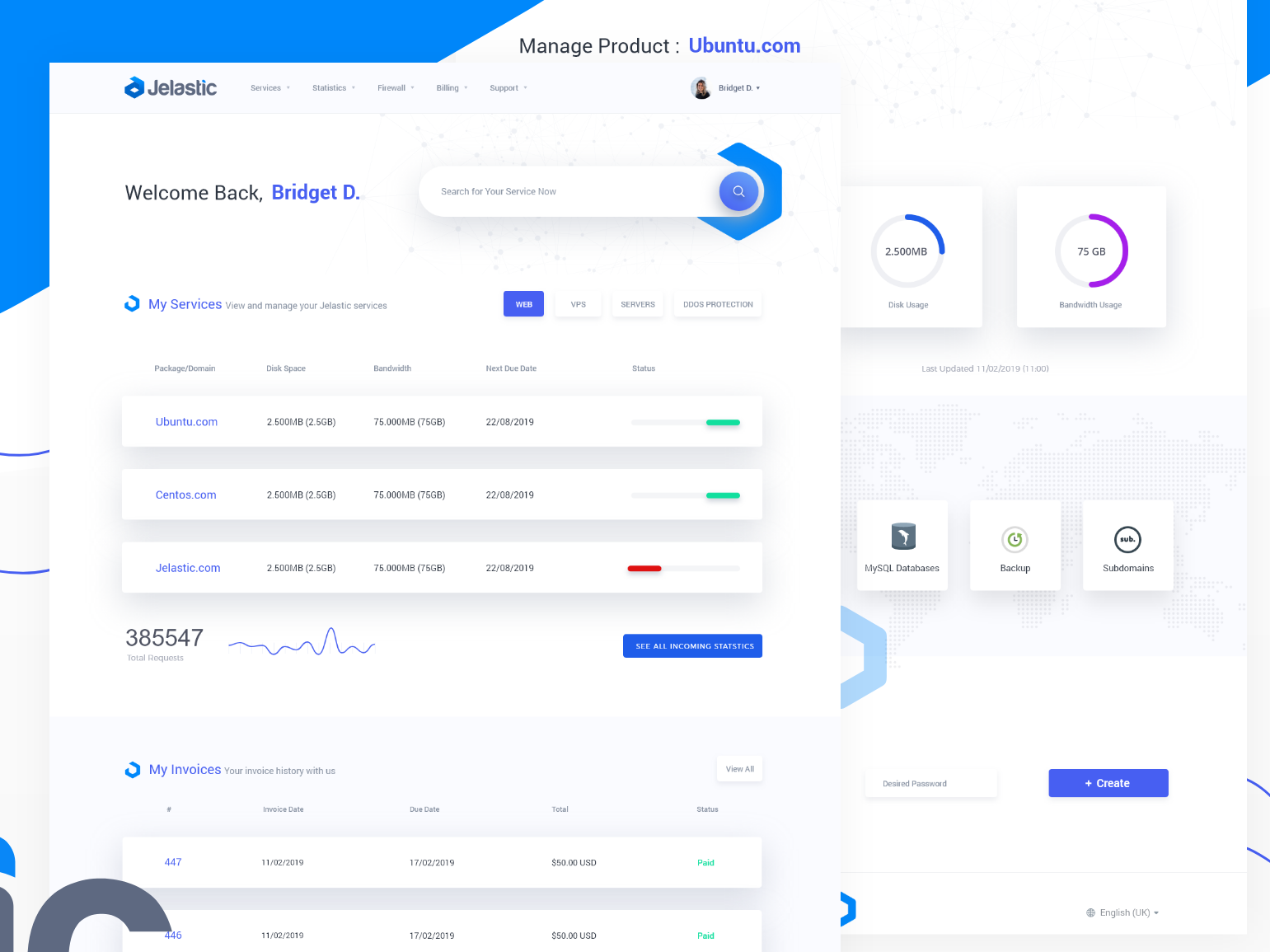 Hosting Dashboard By Kamal Mohamed On Dribbble
