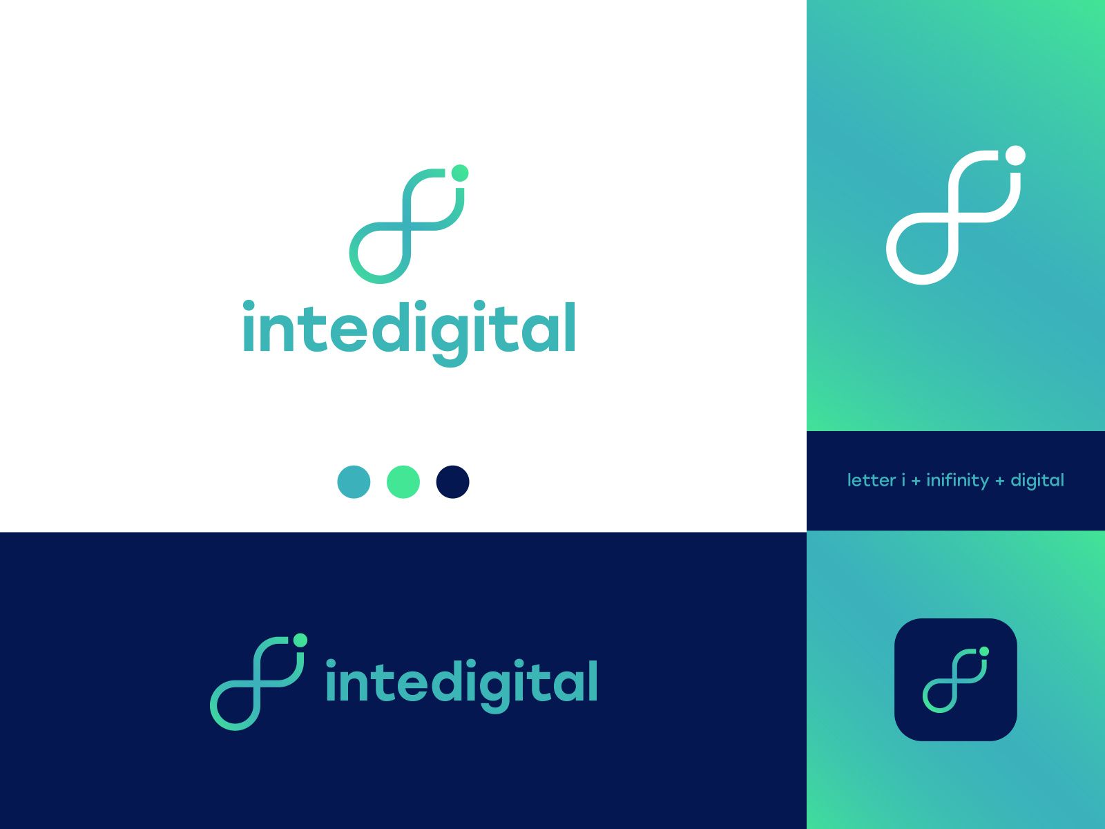 intendigital - modern outline logo design by Faikar | Logo Designer on ...