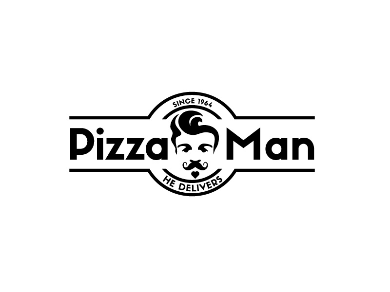 Pizza Man Logo