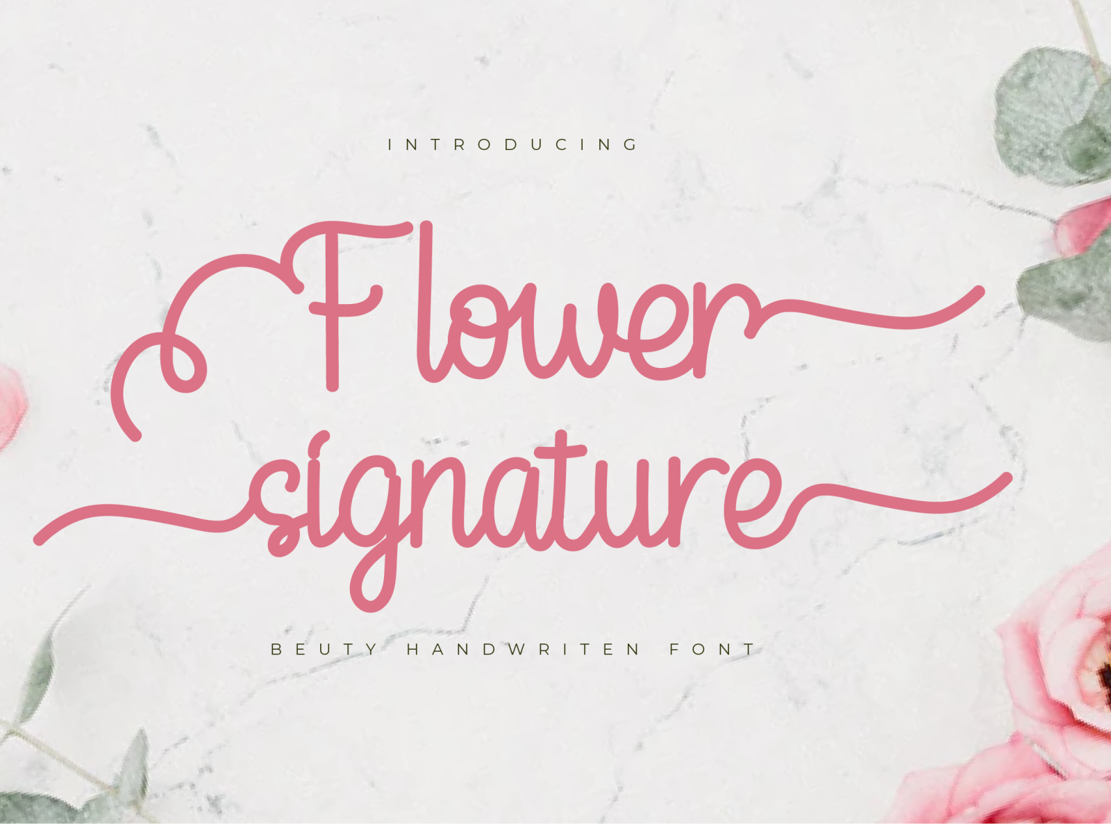Flower Signature by Rozi on Dribbble