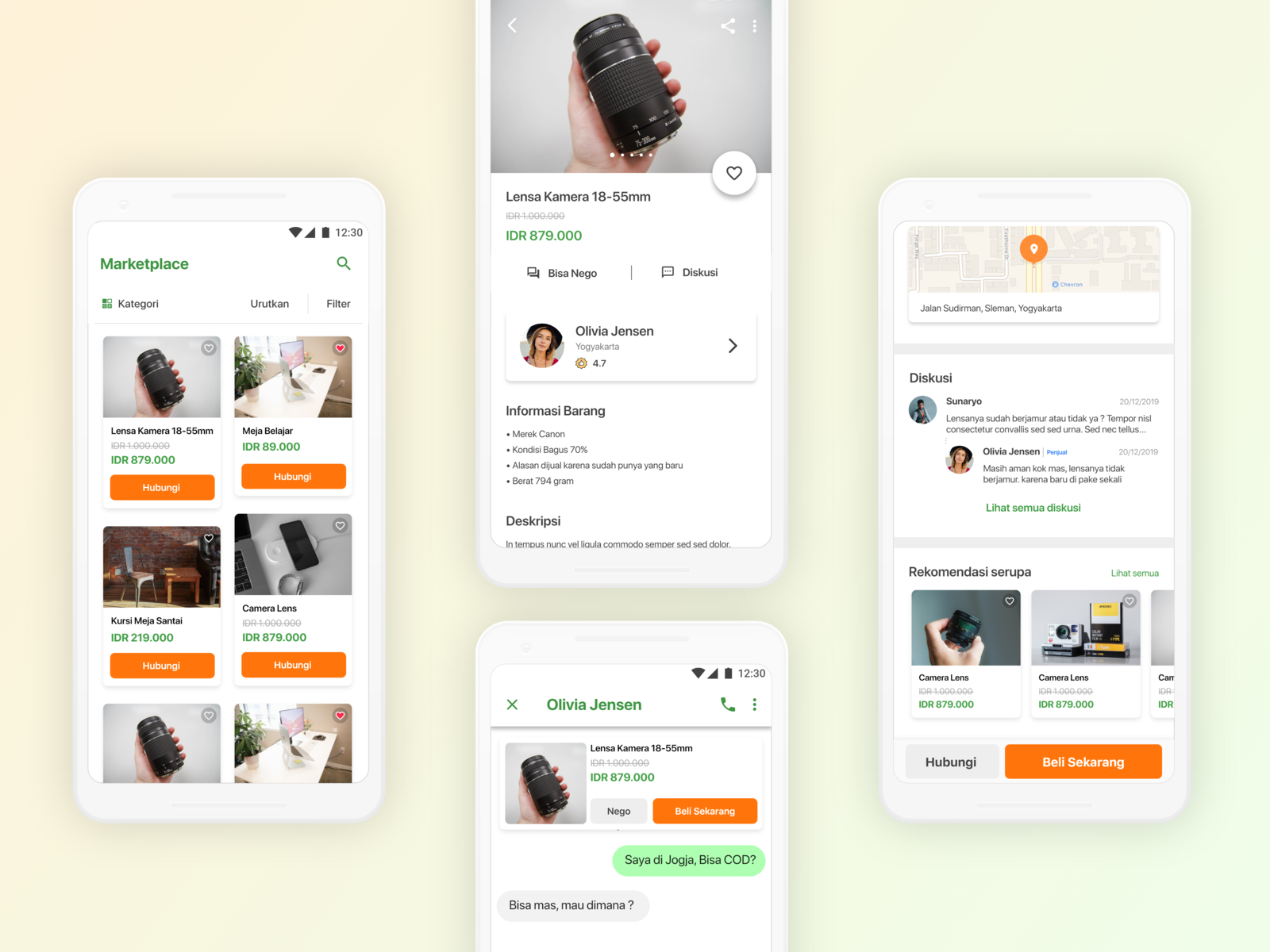 Marketplace UI Design by Ilham on Dribbble