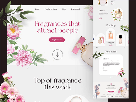 Perfume Website designs, themes, templates and downloadable graphic ...