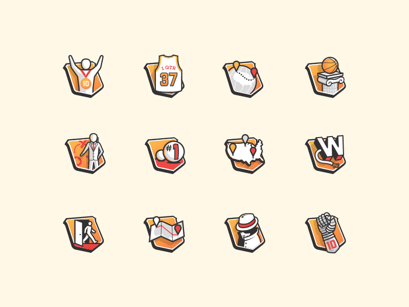NBA2k16 icons by Matt Chalwell on Dribbble