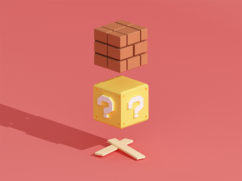 Super Mario Cubes by Karen Novelo on Dribbble