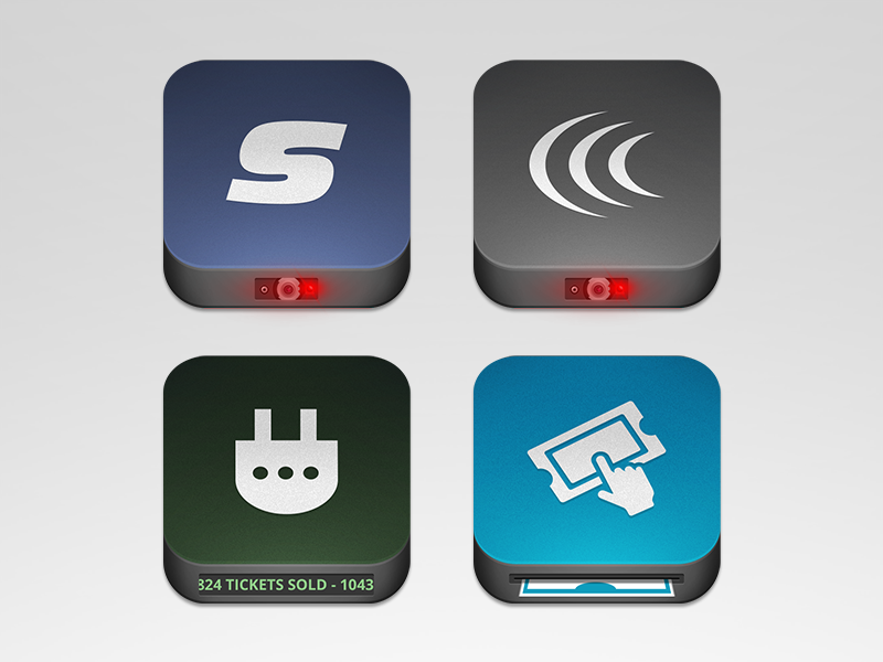 Ticketing App Icons by Colby Fayock on Dribbble