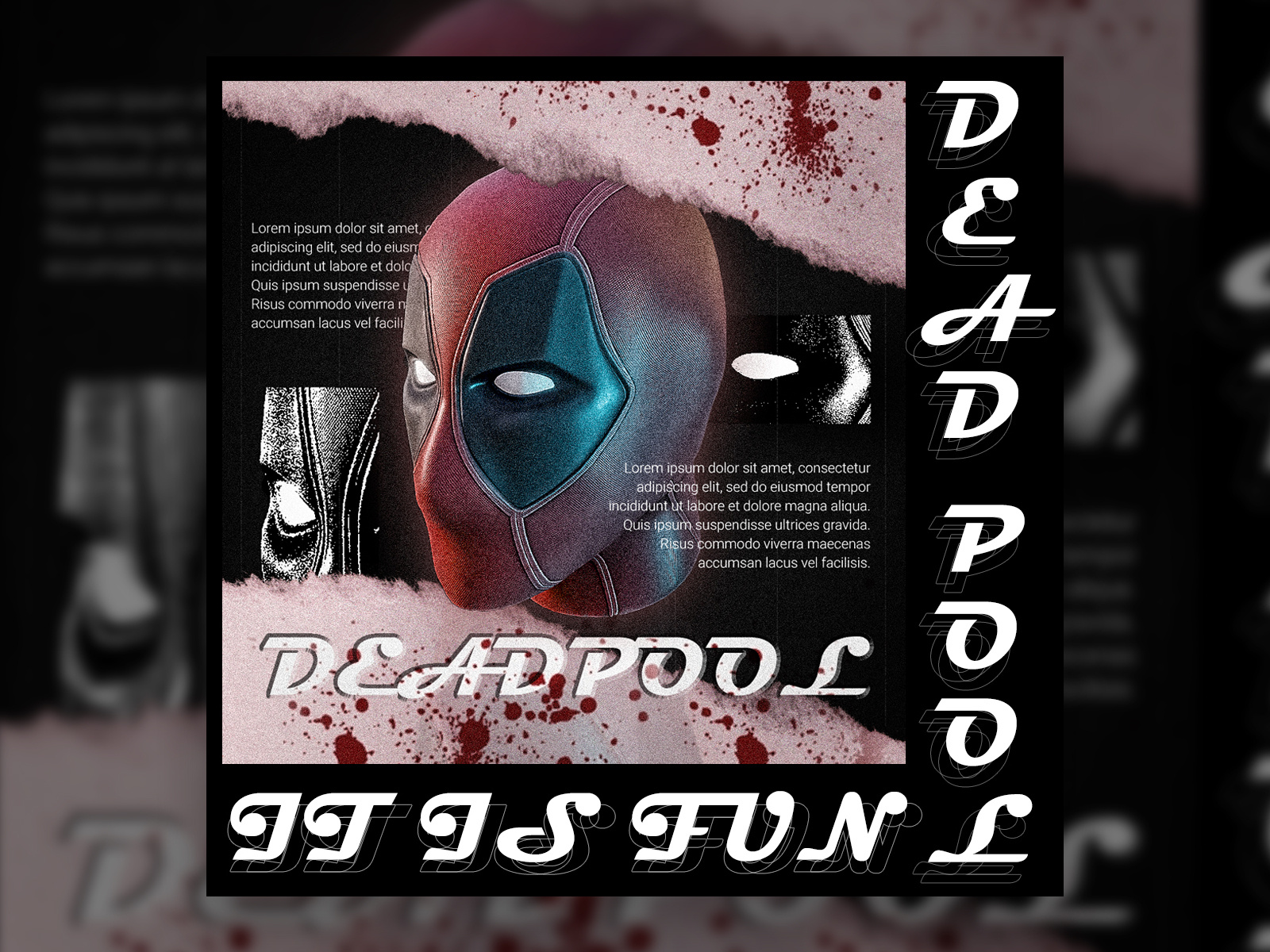 Poster Design Deadpool by Dera Ananta on Dribbble