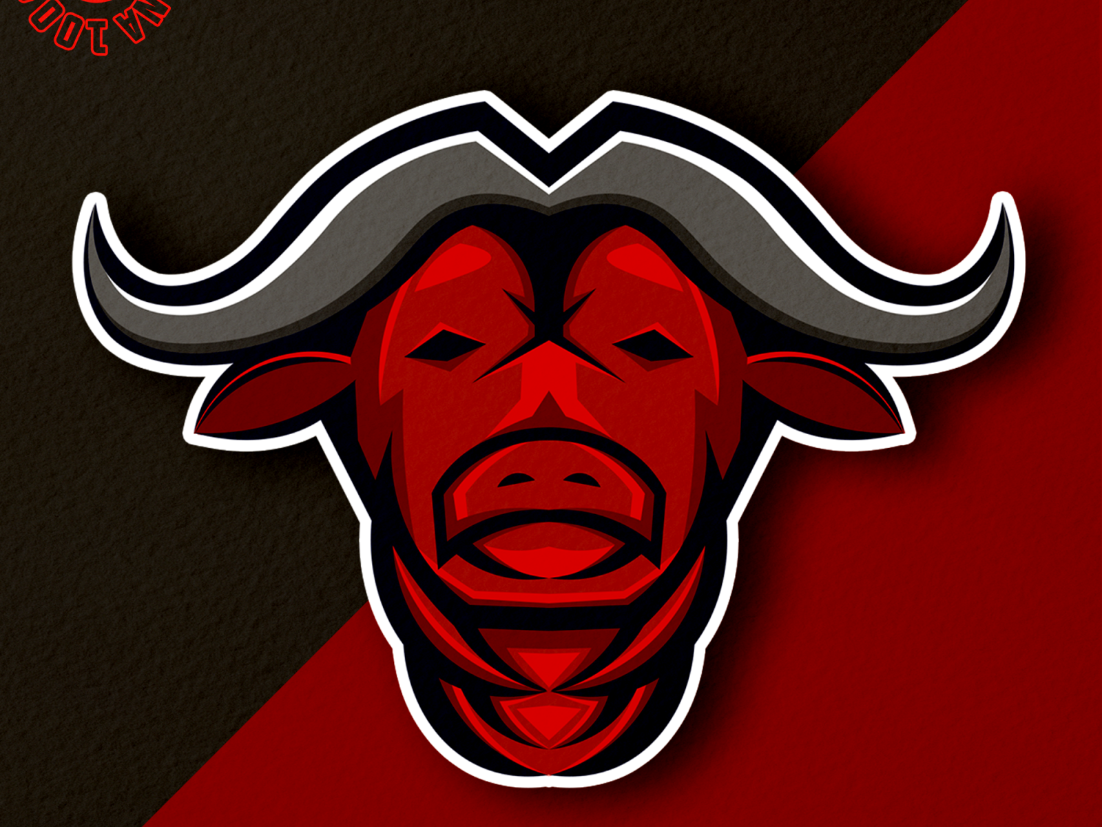 buffalo red mascot logo by sastra wiguna on Dribbble