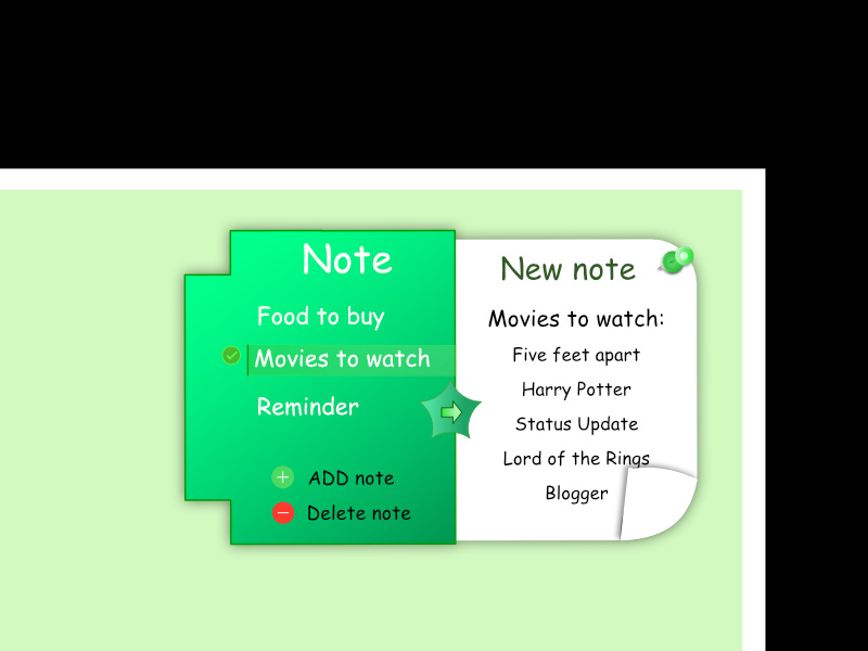 Daily UI #65 - Note Widget by Teodora Stojanović on Dribbble