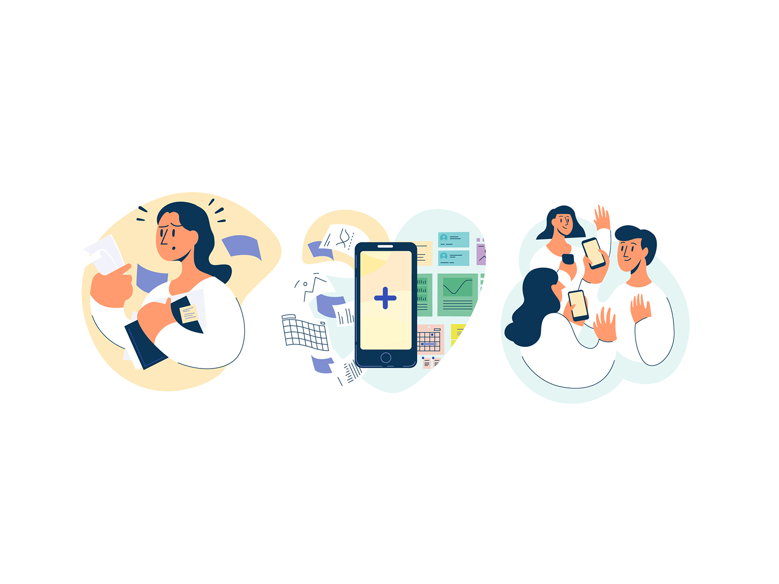 App Spot Illustrations by Richard Ballermann on Dribbble