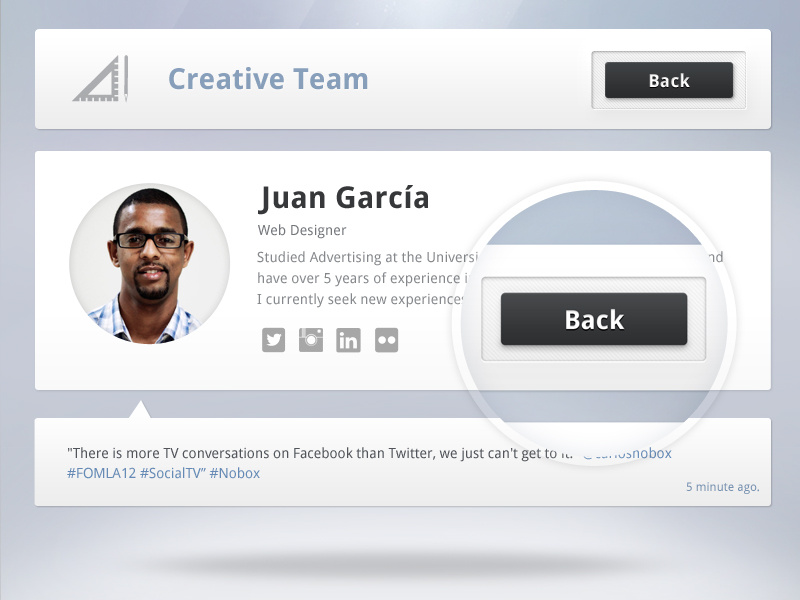 Profile Tab (UI, UX) by Juan C Angustia on Dribbble