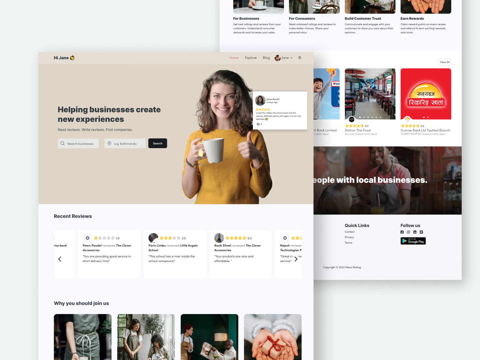 Mero Rating | Web Design & Development by Raj Kumar Shrestha on Dribbble