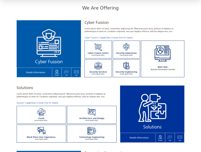 Intranet cyber fusion by niddsign on Dribbble