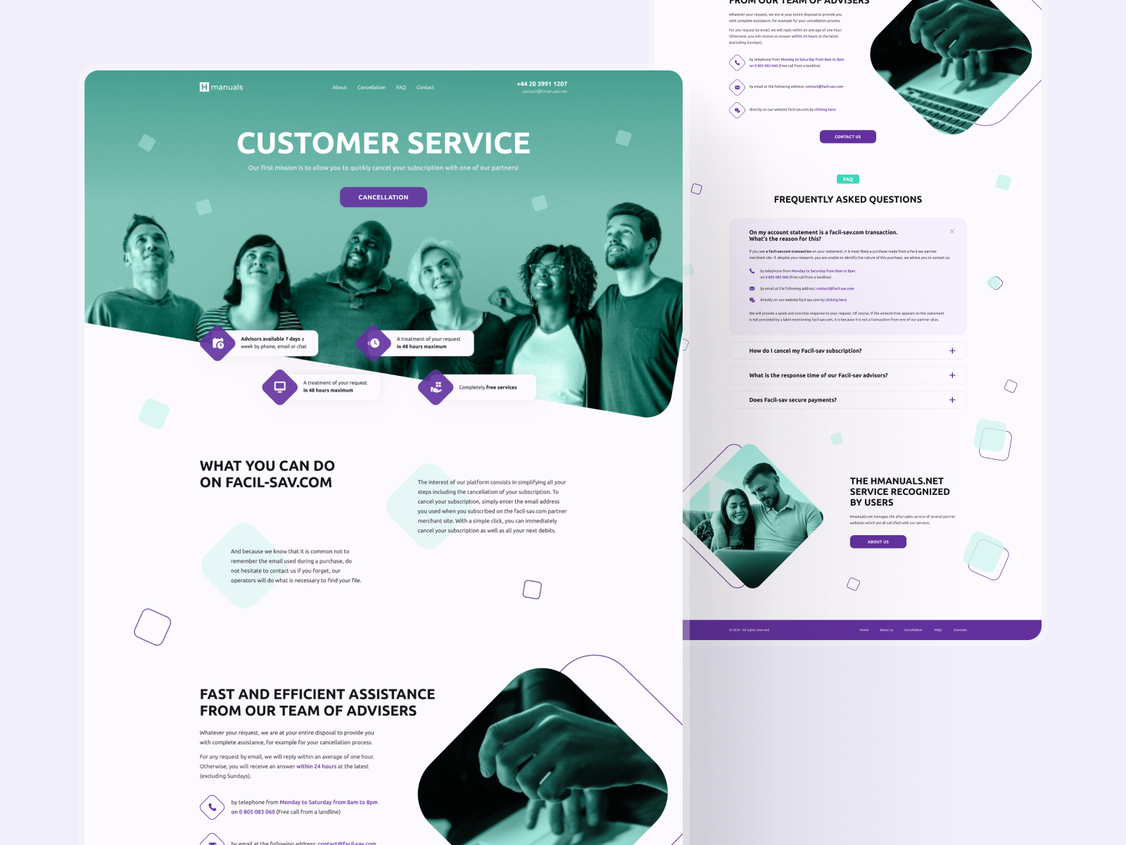Design site - customer service by Nastya Maksimenko on Dribbble