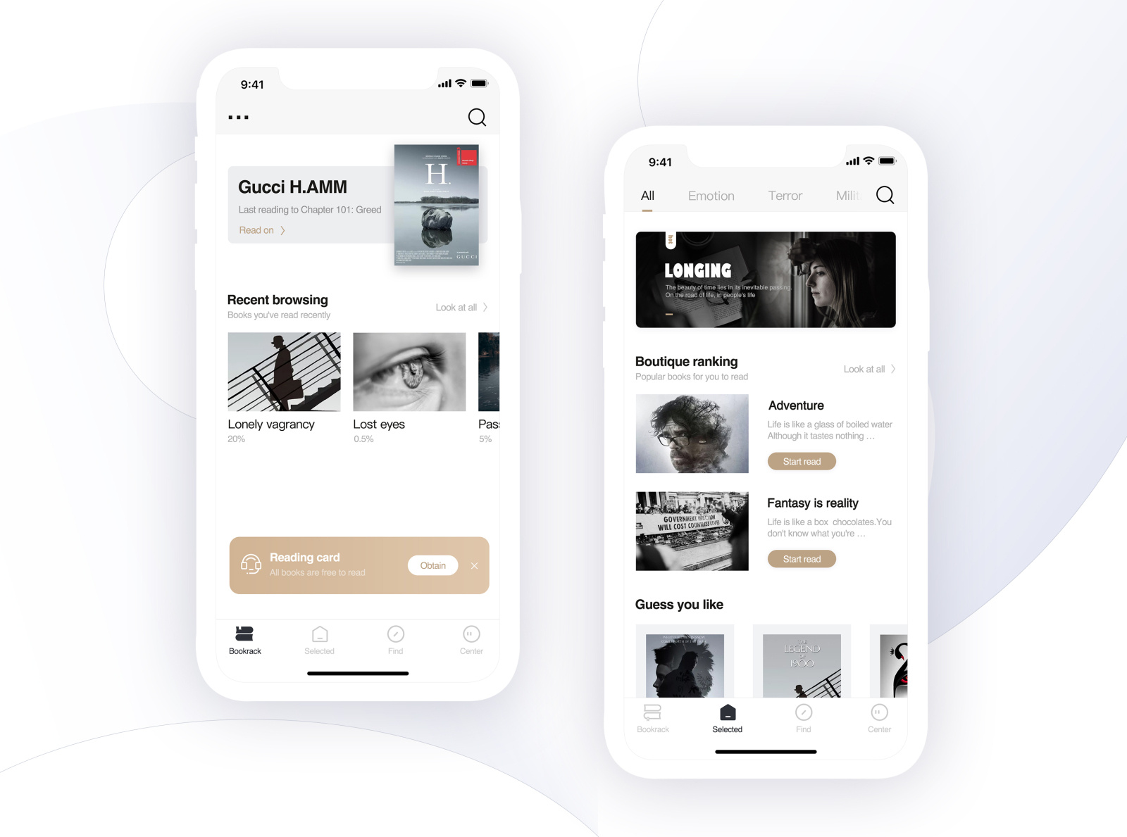Reading interface by Mr. jiangzi on Dribbble