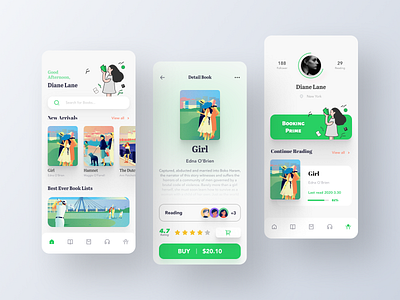 Library App Design by YueYue for Top Pick Studio on Dribbble