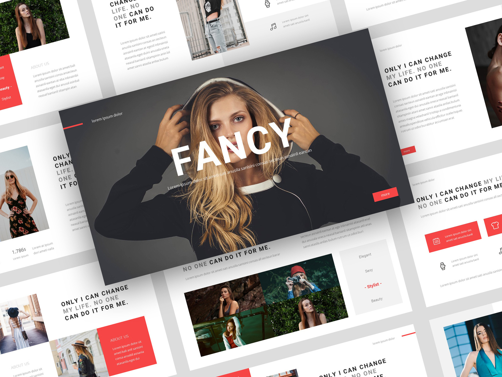 Fancy – Fashion PowerPoint Template by StringLabs on Dribbble
