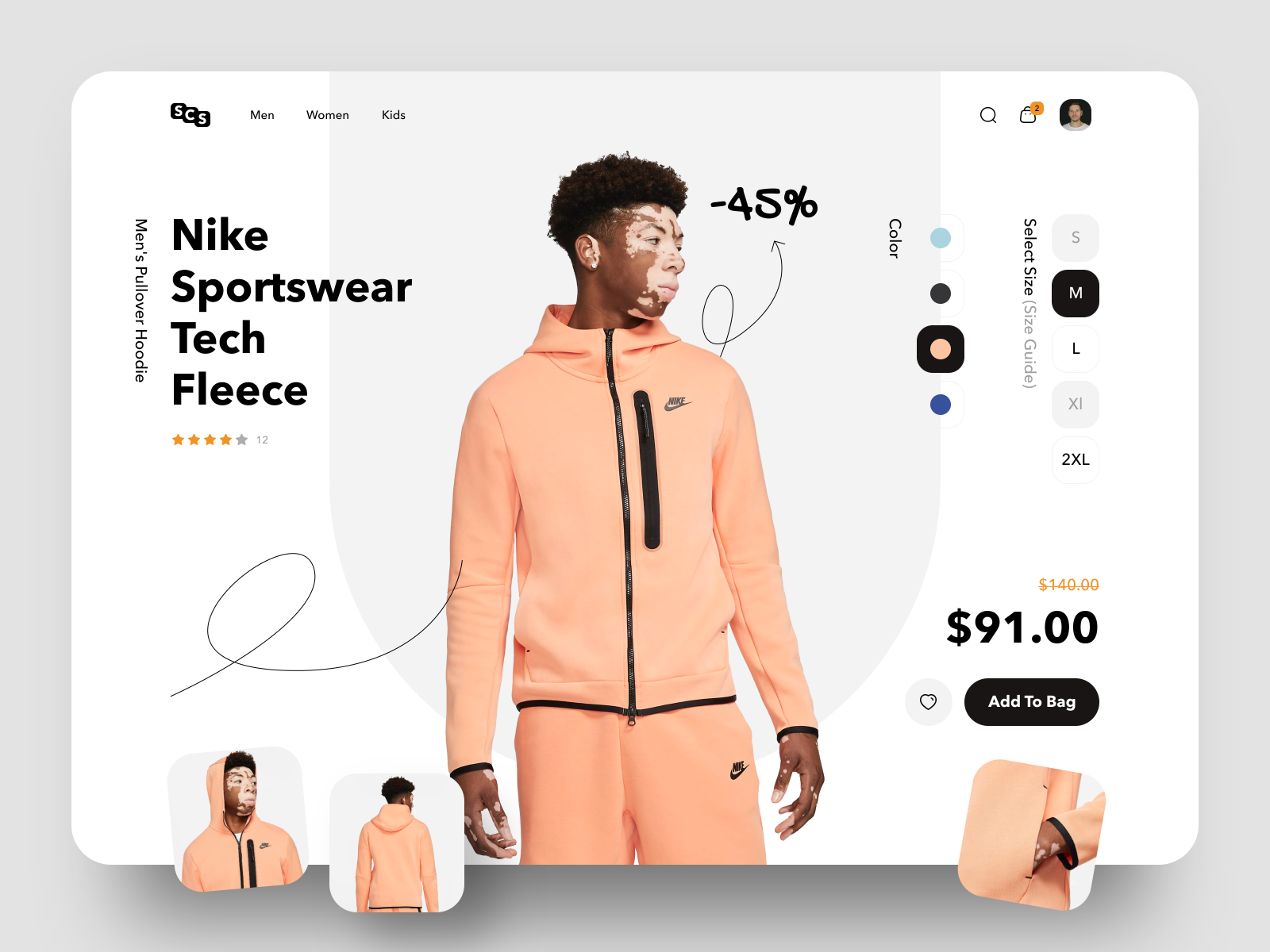 Sportswear Shop Concept by Bogdan Nikitin for Nixtio on Dribbble