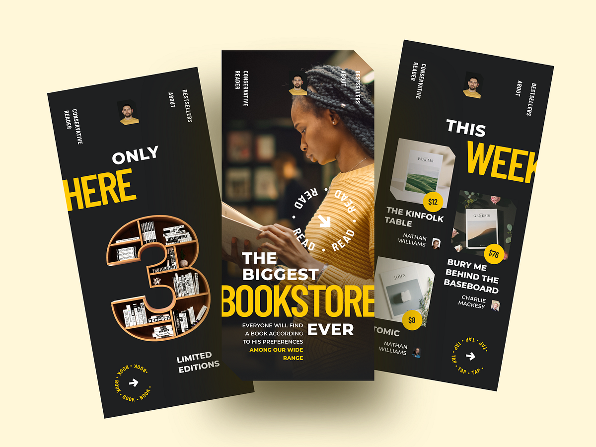 Book Store Mobile App by Bogdan Nikitin for Nixtio on Dribbble