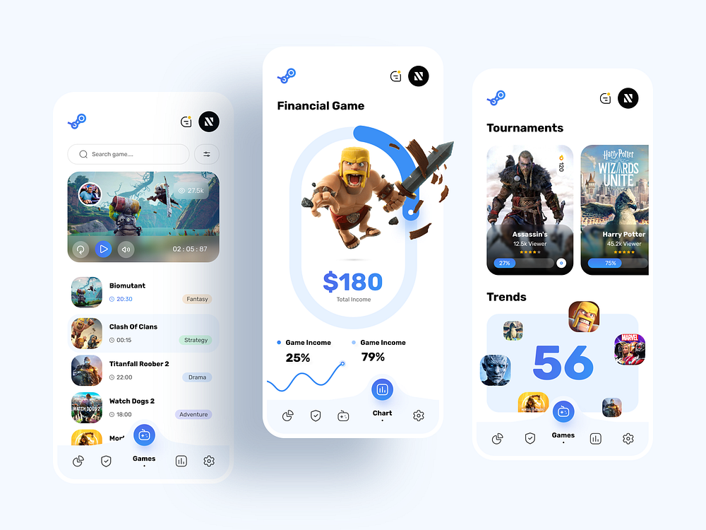 Game Store App by Bogdan Nikitin for Nixtio on Dribbble