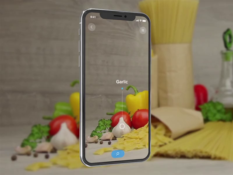 Recipes Searching AR App by Alexei Evdokimov for Wimble on Dribbble