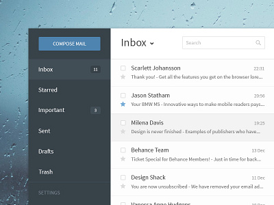 Simple mail by Jabrail Grand on Dribbble