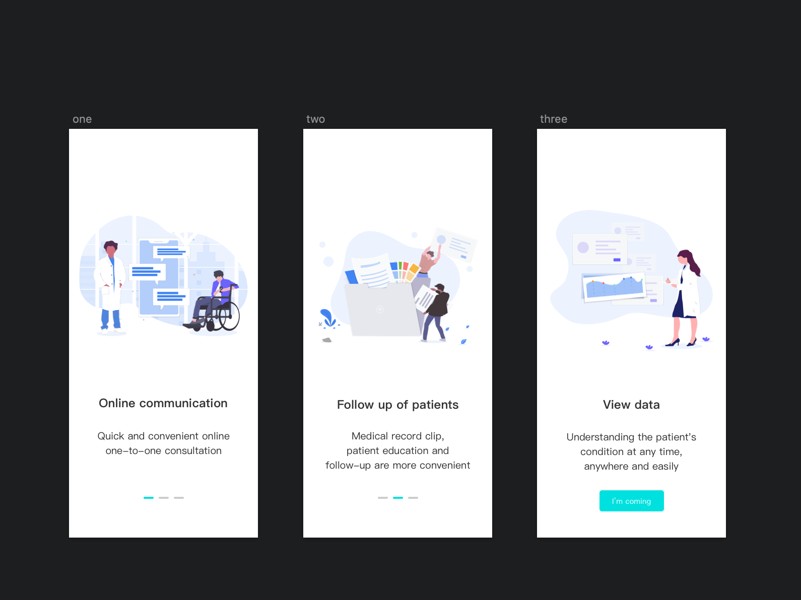 Medical Guidance Page by Ze Xiang on Dribbble