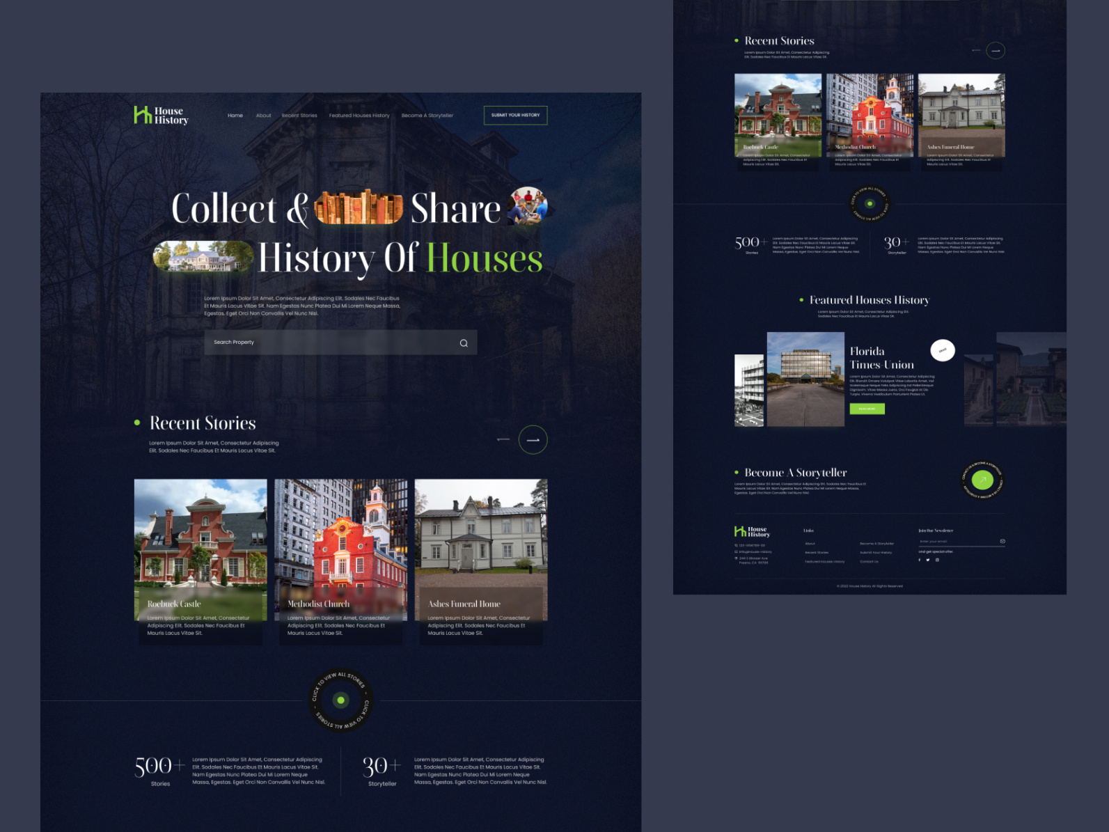 Property History And Story by Umair Qamar on Dribbble