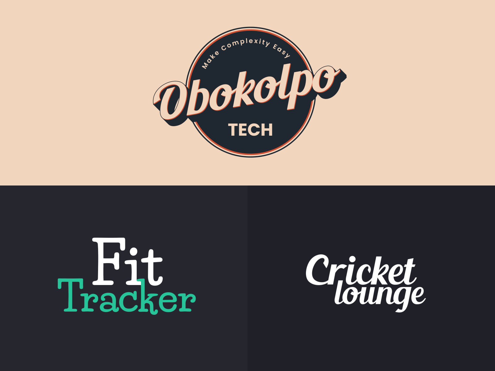 Typography Logo Design by Shaeekh Kushal on Dribbble