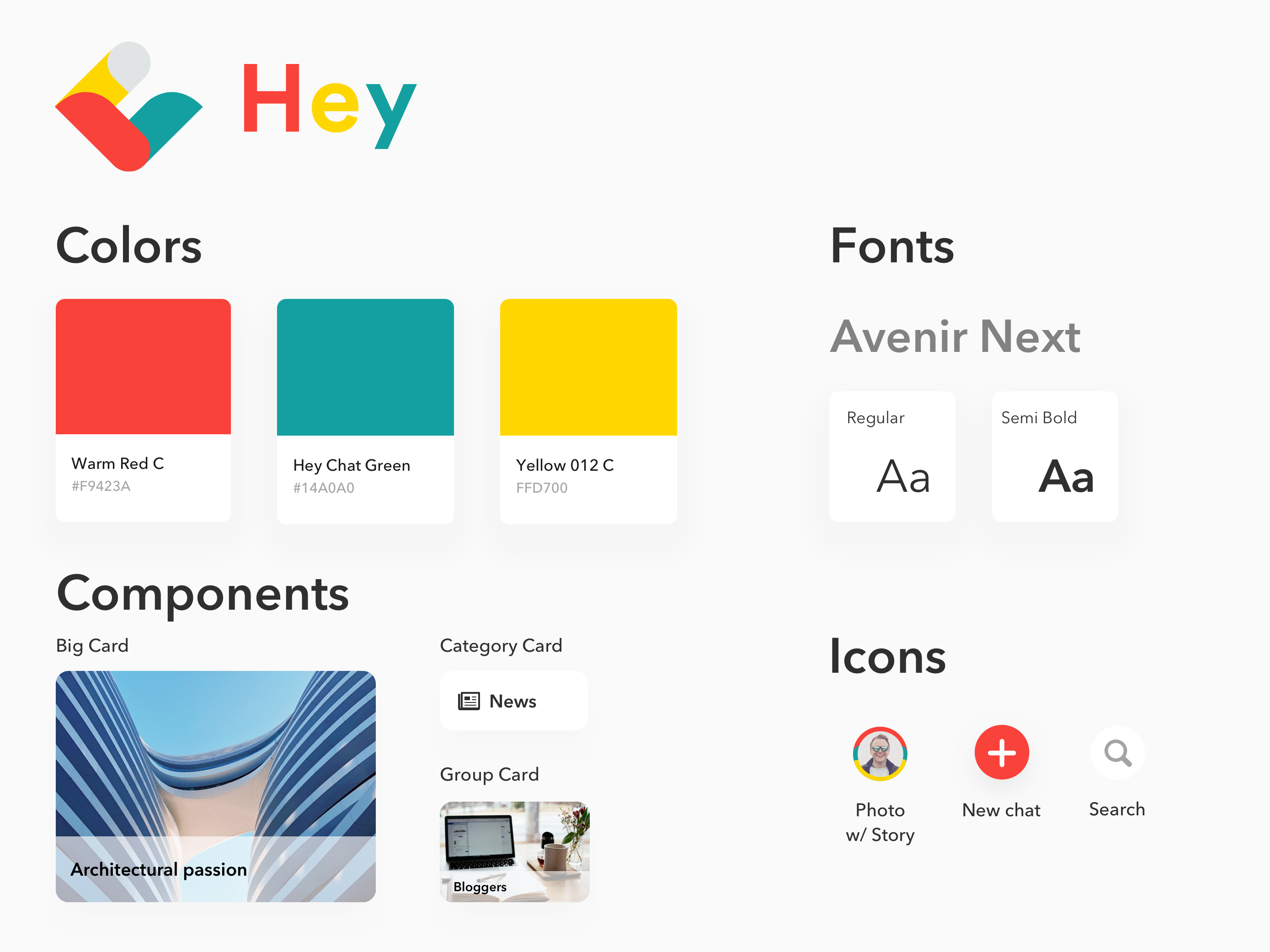 Dribbble - style_guide_-_hey_chat.png by Carolina Niglio