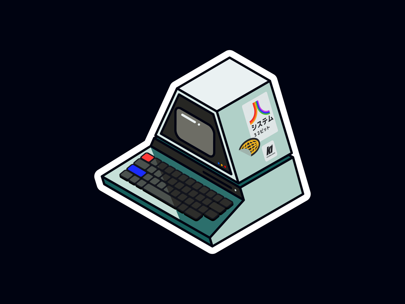 PC Sticker by Fabio Catalá on Dribbble