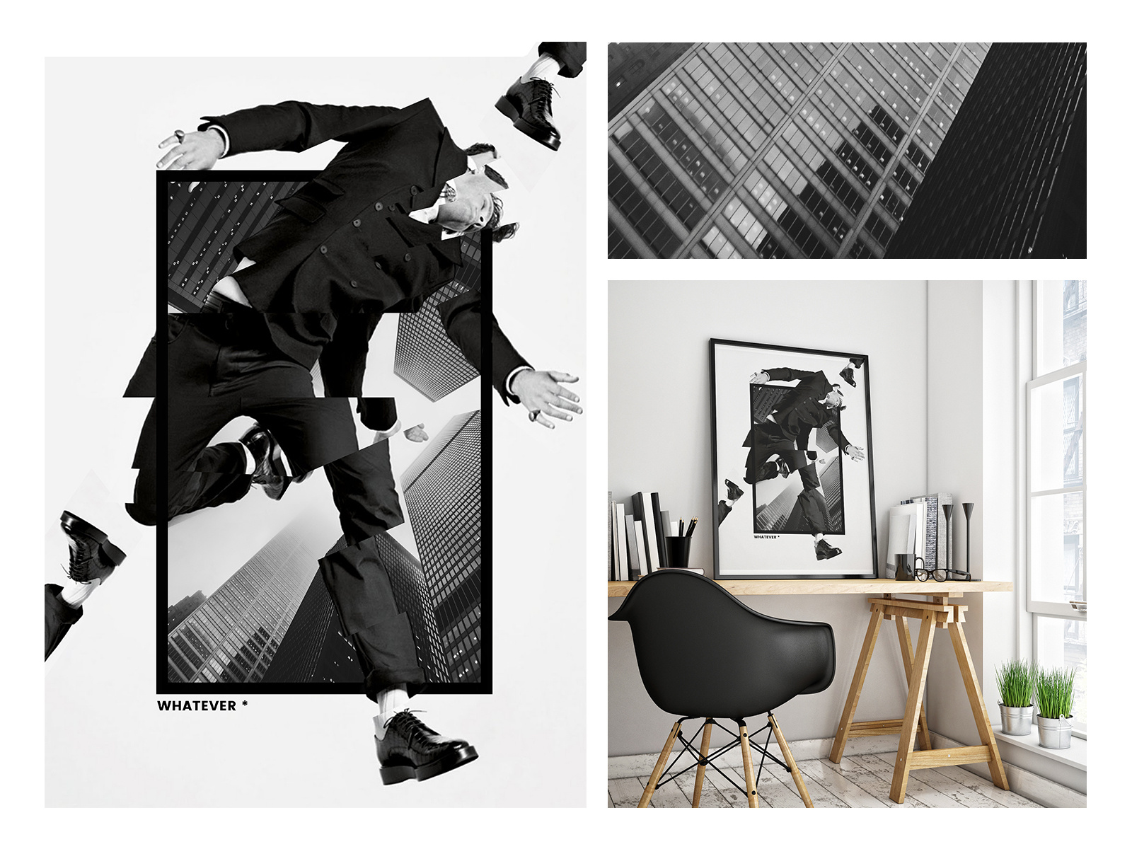 digital collage poster by Glad Ys on Dribbble