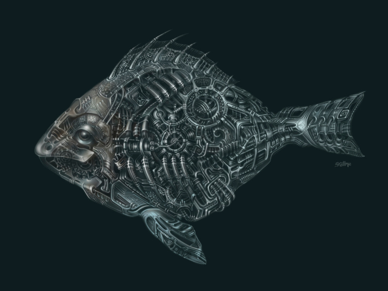 Mechanical fish by Natalia Rebrova on Dribbble