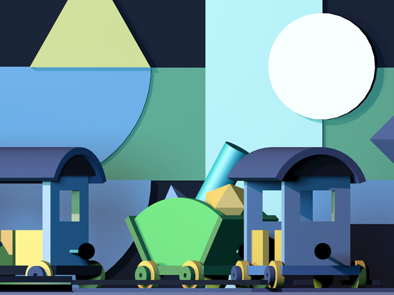 3D composition by J. Signer on Dribbble